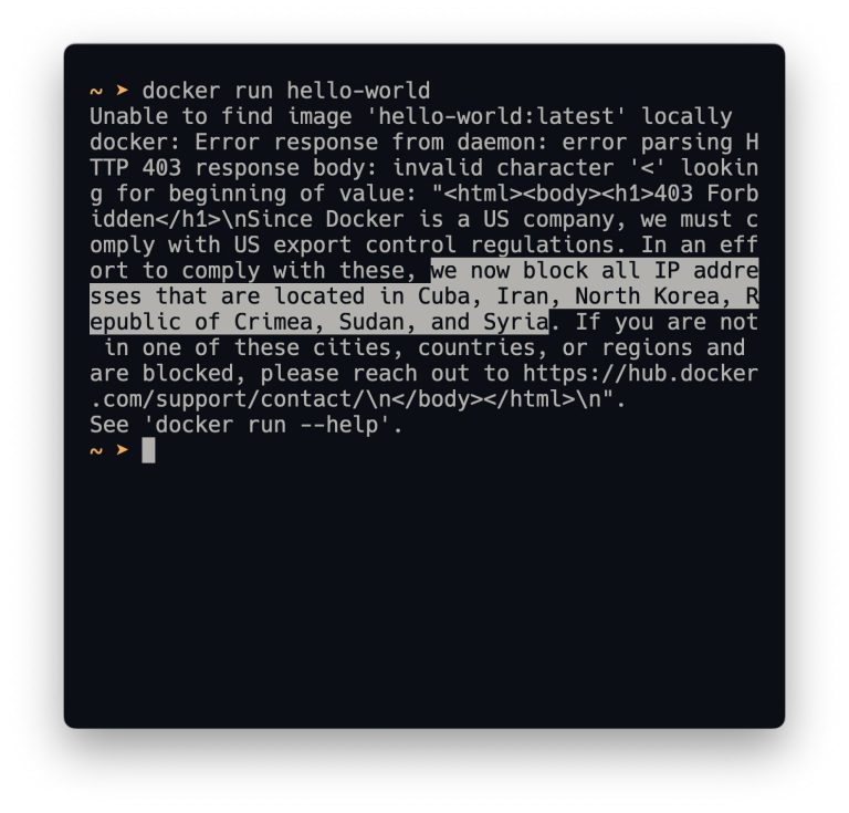 Docker 403 error, how to fix it? - Serverspace.us