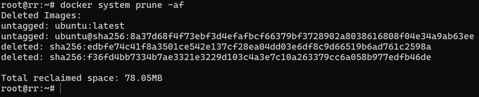Docker error: No space left on device - how to fix and free disk space