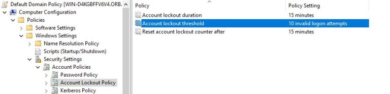 Active Directory Password Policy: Configure via GPO