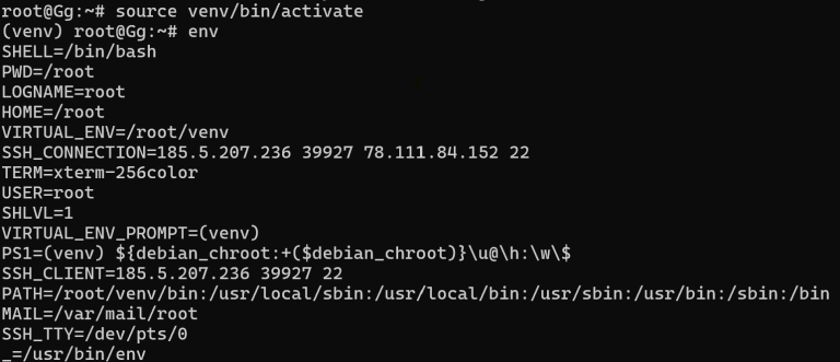 How to create and use venv via Python? ~ Serverspace.us